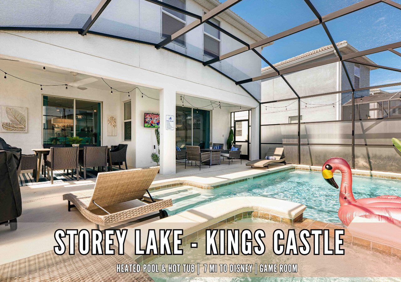 "Kings Castle" in Storey Lake Resort sleeps 16, near Disney